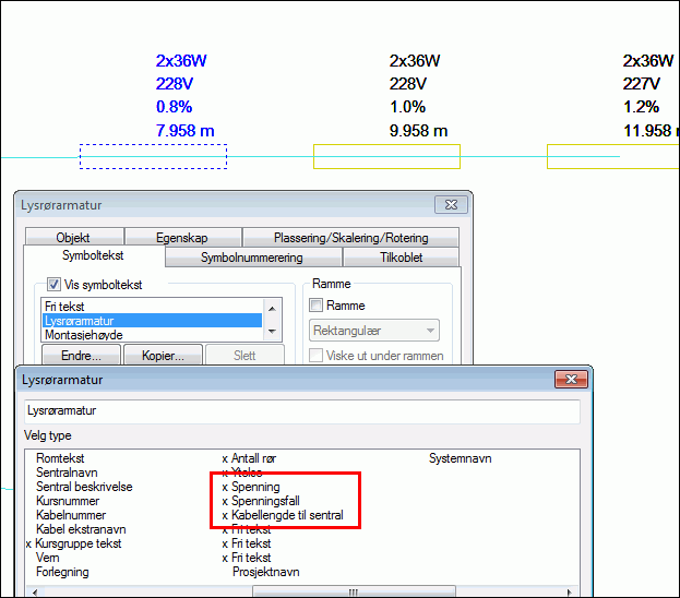 Spenningsfallberegning